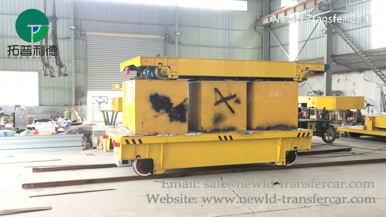 30 Ton Cable Drum Transfer Cart, Rail Motorized Trolley Manufacturer ...