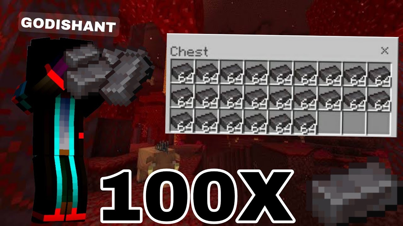 How I Collect 100X Netherite Ingot In Minecraft Hardcore (Hindi) - YouTube