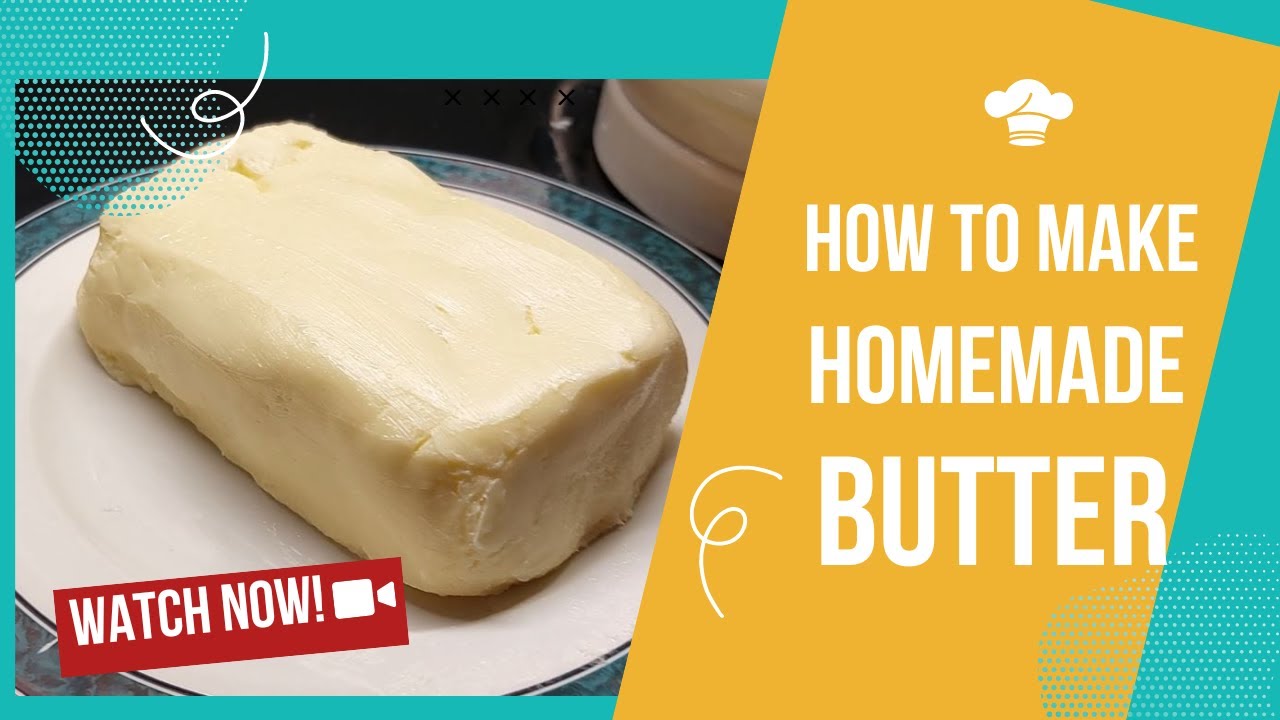 How To Make HOMEMADE BUTTER...The Entire Process! - YouTube