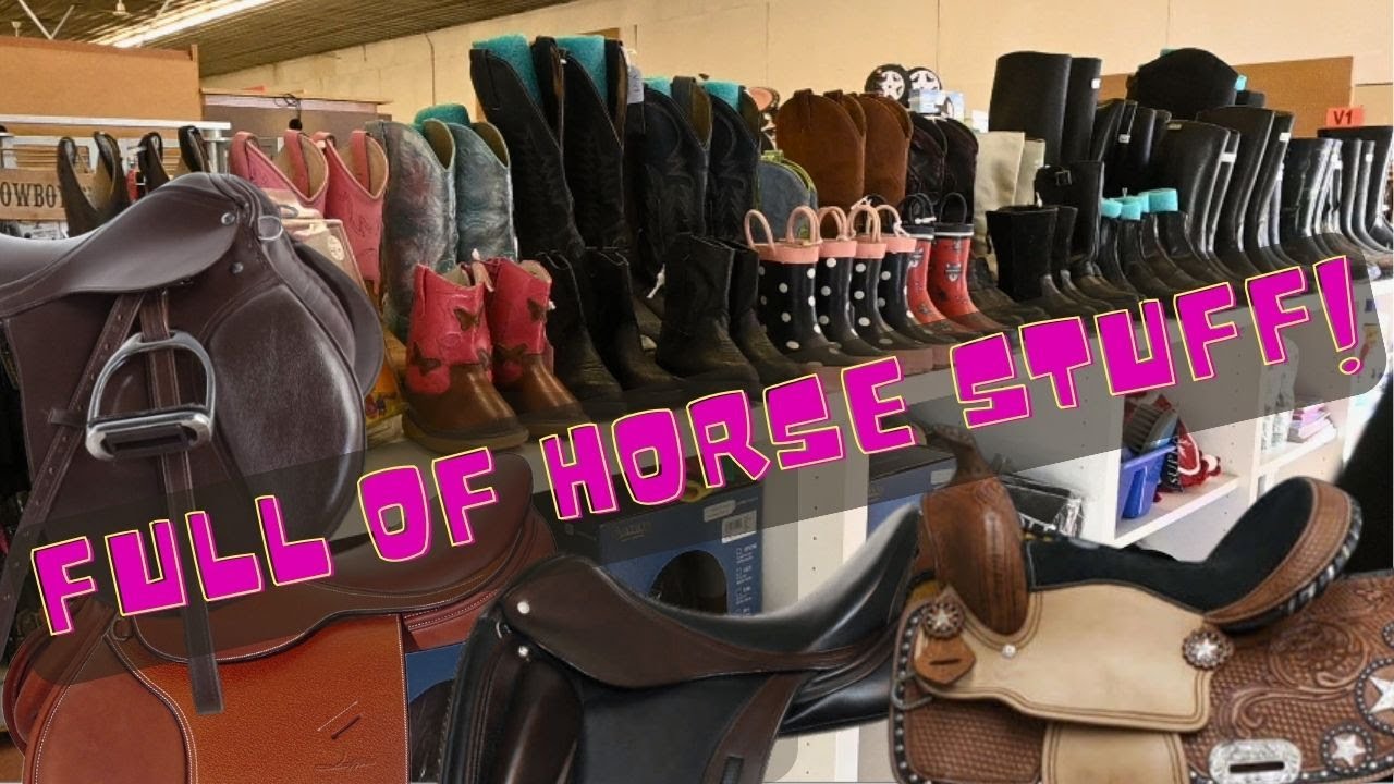 Come Shop With Us At A Flea Market Full Of Horse Stuff! - YouTube