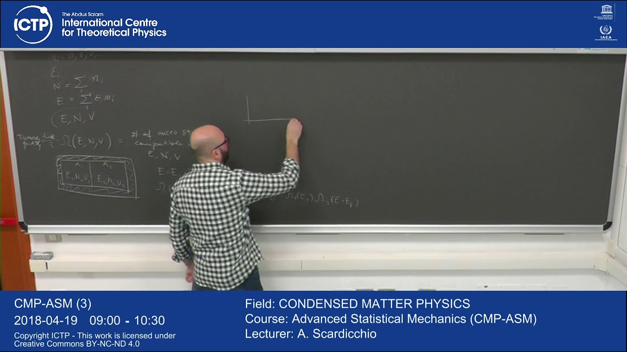 Advanced Statistical Mechanics (CMP-ASM) 3 of 12 - YouTube