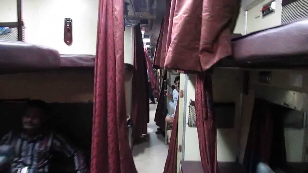 INTERIORS of 2013 ICF made AC TWO TIER Coach( A1) of CHENNAI-BILASPUR ...