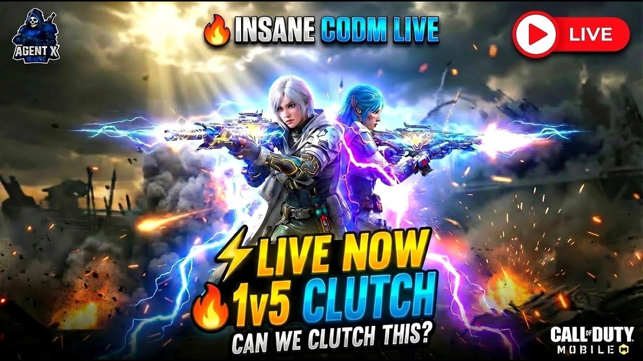 🔴 LIVE CODM GAMEPLAY | 1v5 CLUTCH CHALLENGE 😈 | Can We Win This? - YouTube