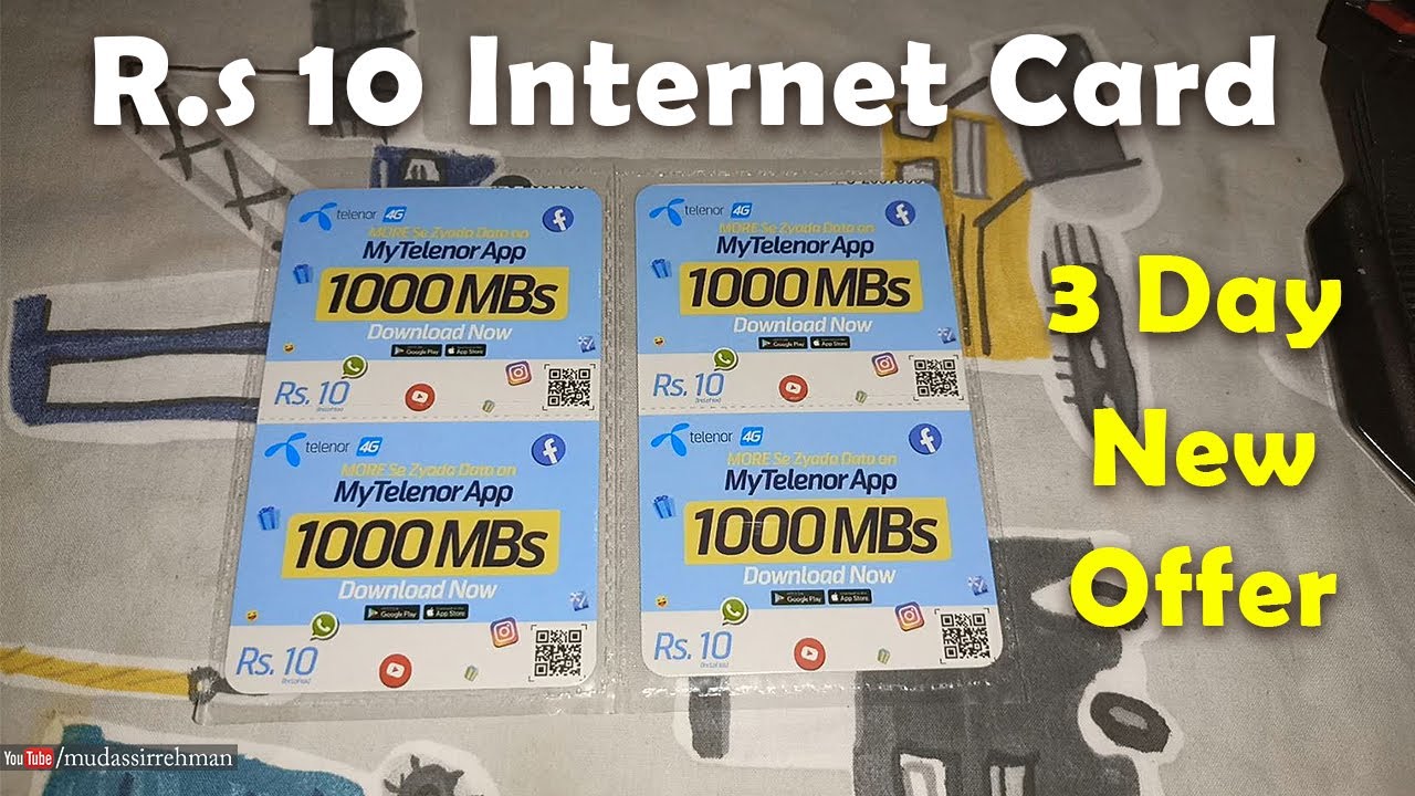Telenor New 10 Rupee 4G Internet Card - YouTube