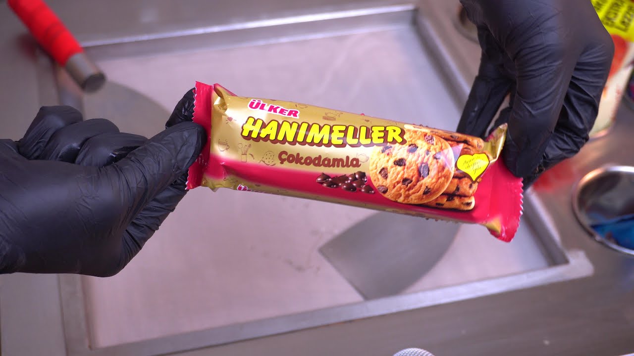 HANIMELLER BİSKÜVİ İLE TAVADONDURMA YAPIMI ( RULO DONDURMA YAPIMI ...