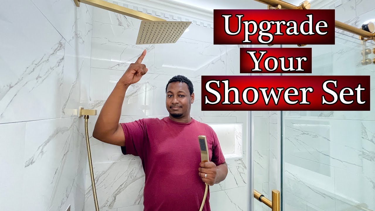 How To Install Shower Set - Install Rain Shower Head, Handheld Shower ...