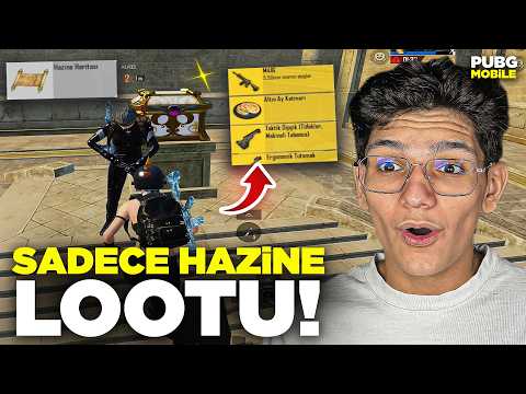 SADECE HAZİNE LOOTUYLA OYNADIM! MG3 ÇIKTI - PUBG MOBİLE