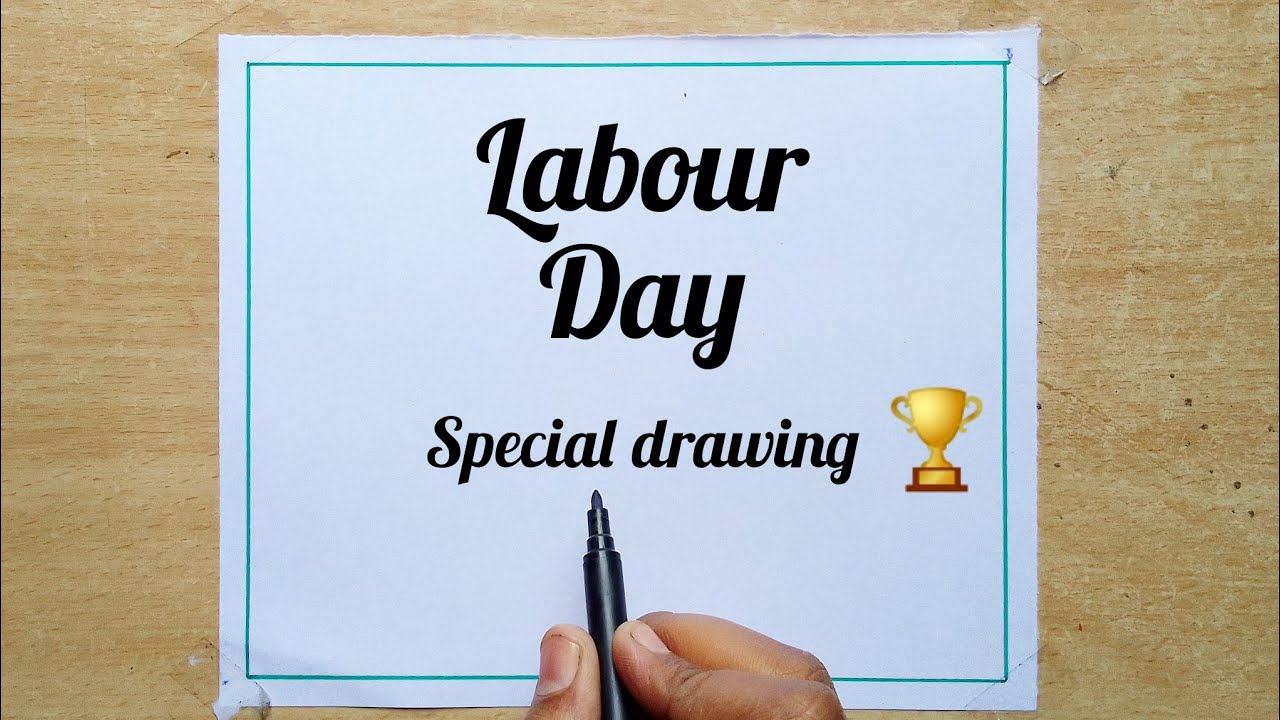 World Labour Day Drawing || Labour Day Poster Drawing || International ...