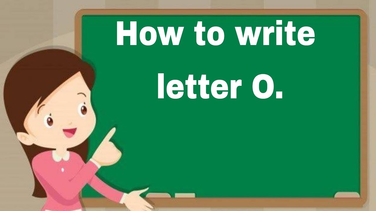 How to write letter O with activity. - YouTube