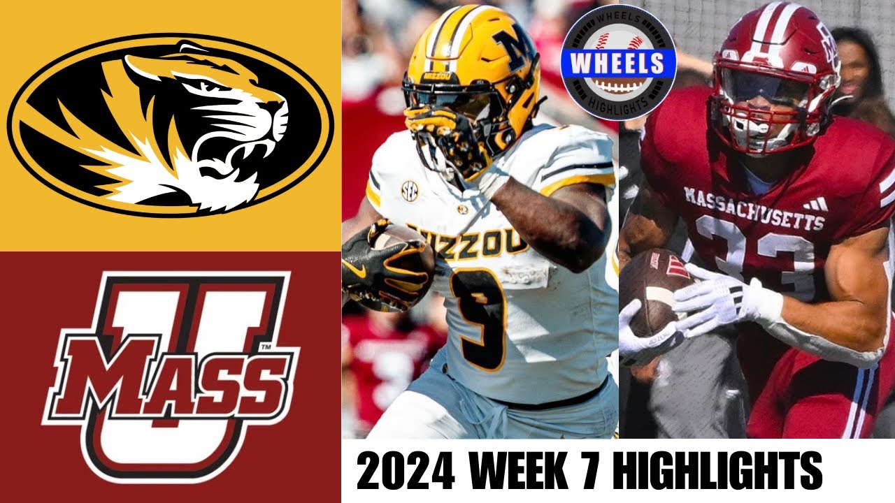 #21 Missouri vs Massachusetts | Full Game Highlights | 2024 College ...
