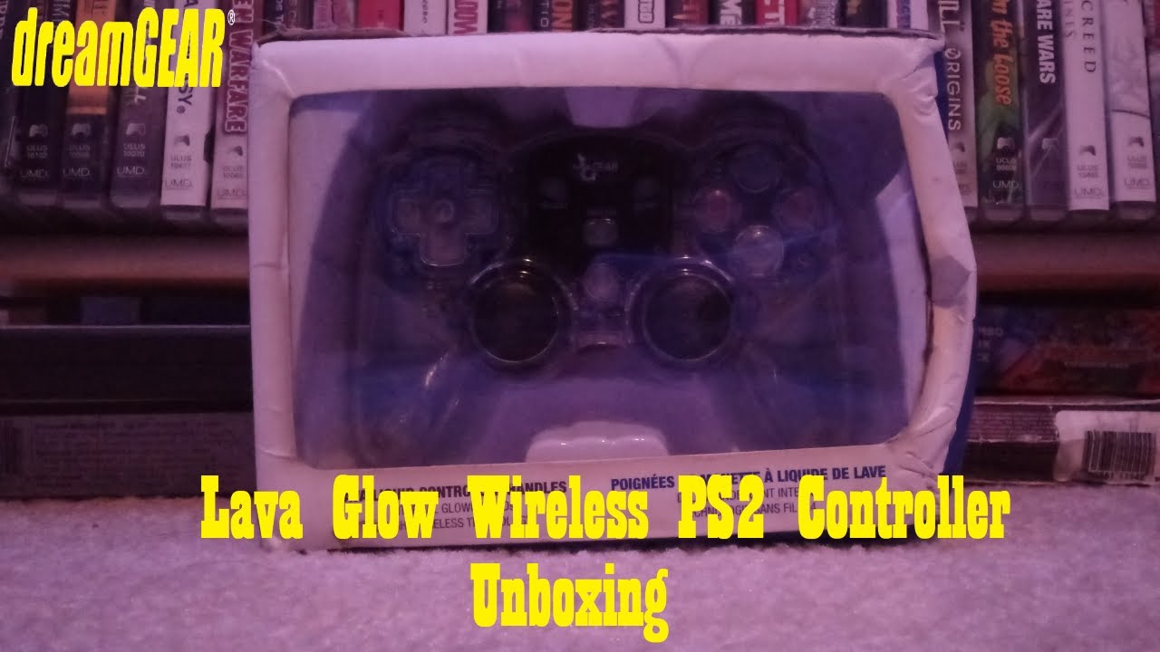 DreamGear Lava Glow Wireless PS2 Controller Unboxing - YouTube