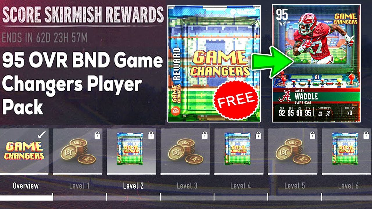 HOW TO EARN 7 FREE 93+ GAME CHANGERS CARDS IN COLLEGE FOOTBALL 25 ...