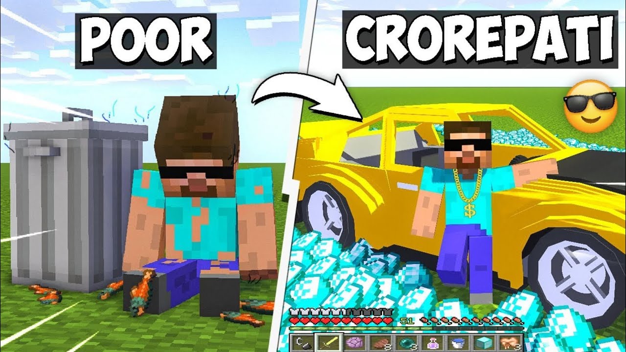 HOW I BECAME A CROREPATI IN THIS MINECRAFT SMP..... 1 DAY TO 50 DAYS 😲 ...