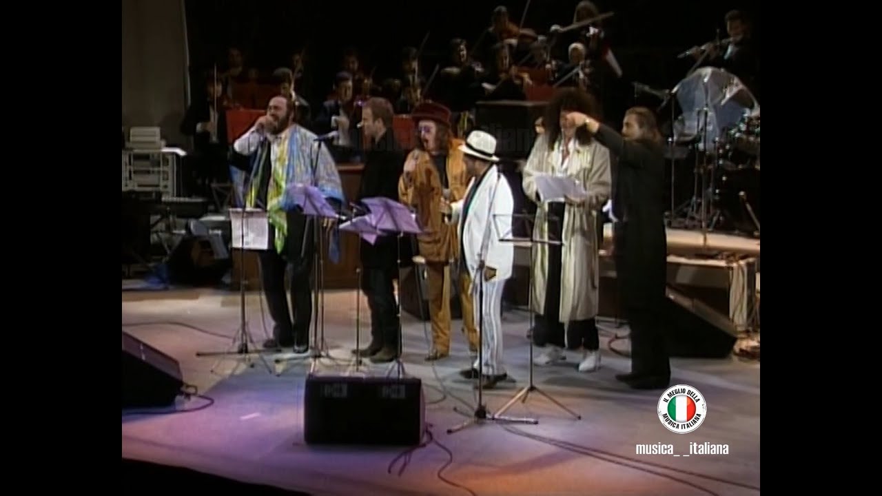 Luciano Pavarotti, Sting, Zucchero e Lucio Dalla - La donna è mobile ...