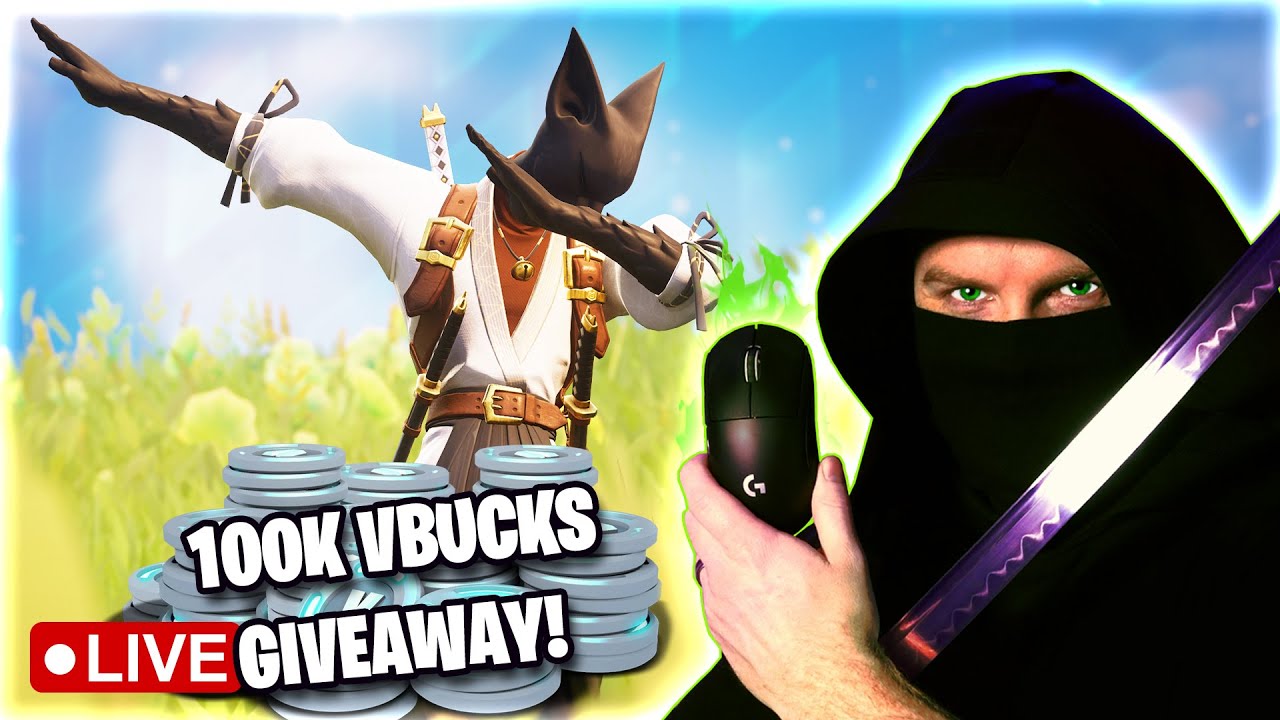Shinobi Dominates Zero Build - 100K VBUCKS GIVEAWAY! - YouTube