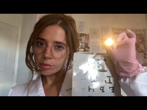 ASMR detailed eye exam designed to send you into a deep sleep 😴 