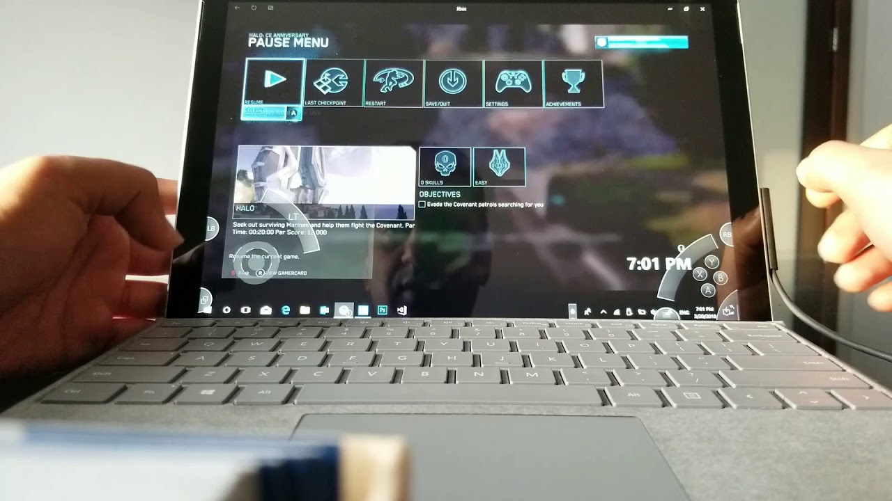 Keyboard mouse & touch screen gaming on surface pro 2017 - YouTube