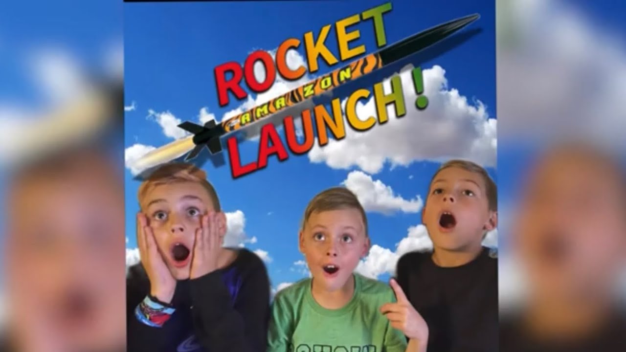 EPIC ROCKET LAUNCH! 🚀 watch us build and launch the Amazon Rocket over ...