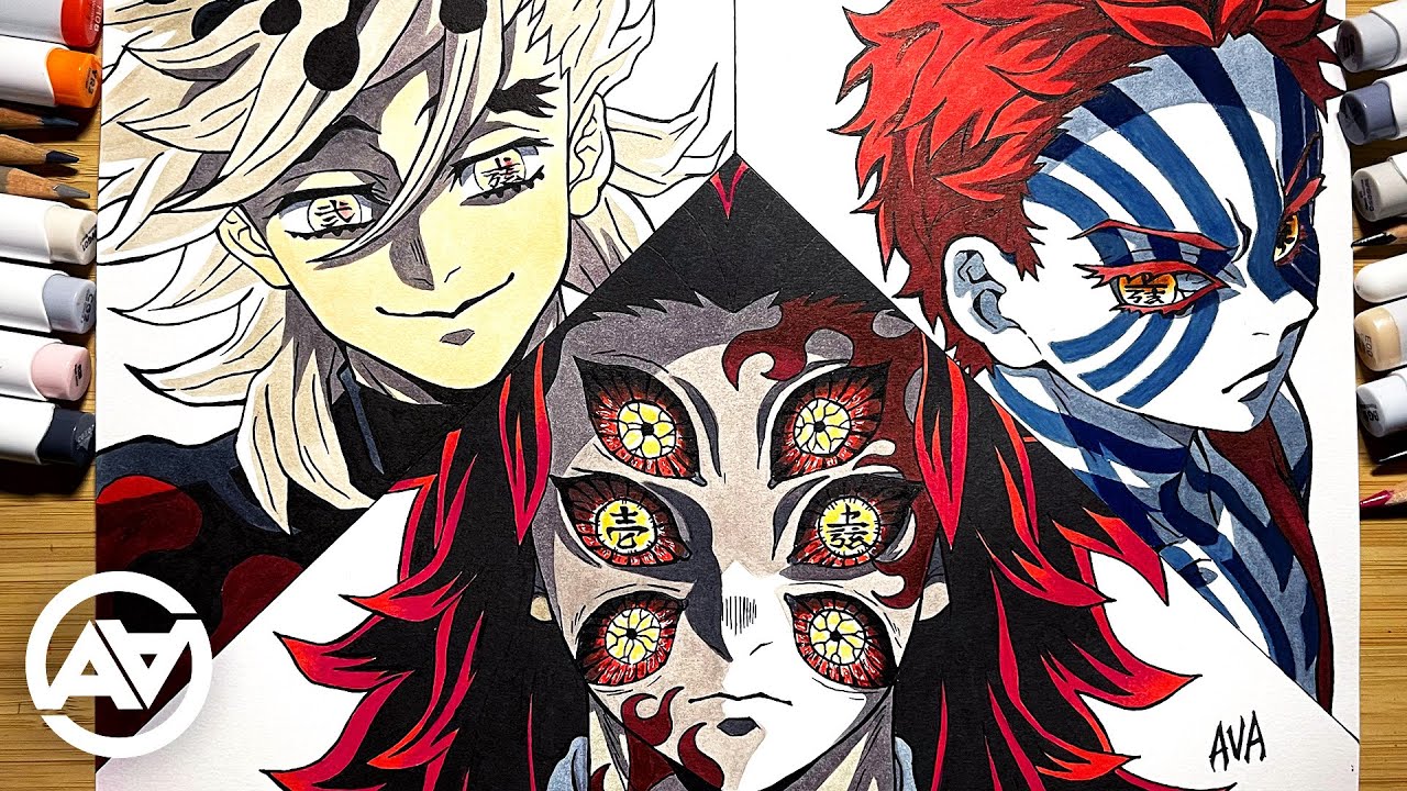 Drawing the Strongest Upper Moons (3 RANKS) - Demon Slayer: Kimetsu no ...