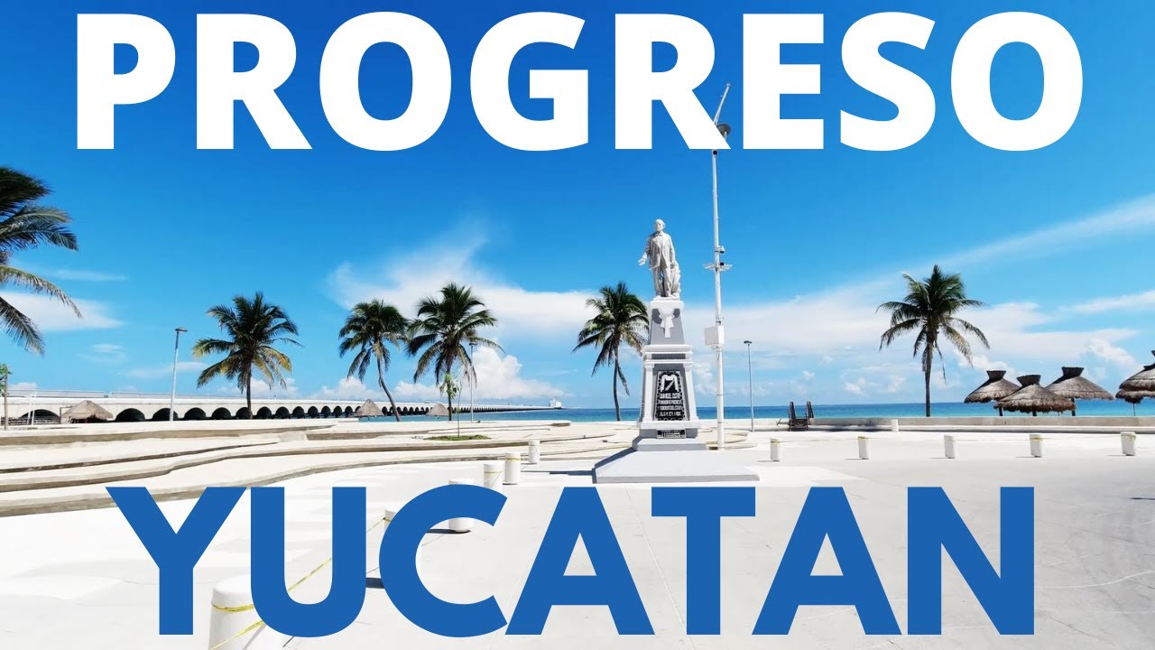 🇲🇽 WALKING TOUR of Puerto Progreso | Market & Malecon Tradicional ...