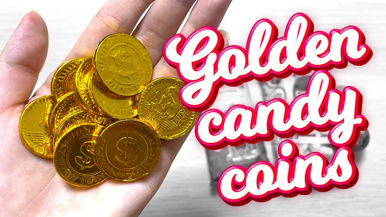🍭🍫 Golden Candy Coins Unpacking ASMR | Some Lots Of Candies #22 - YouTube
