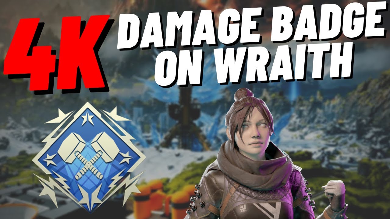 My first 4K damage badge on Wraith! (Apex Legends) - YouTube