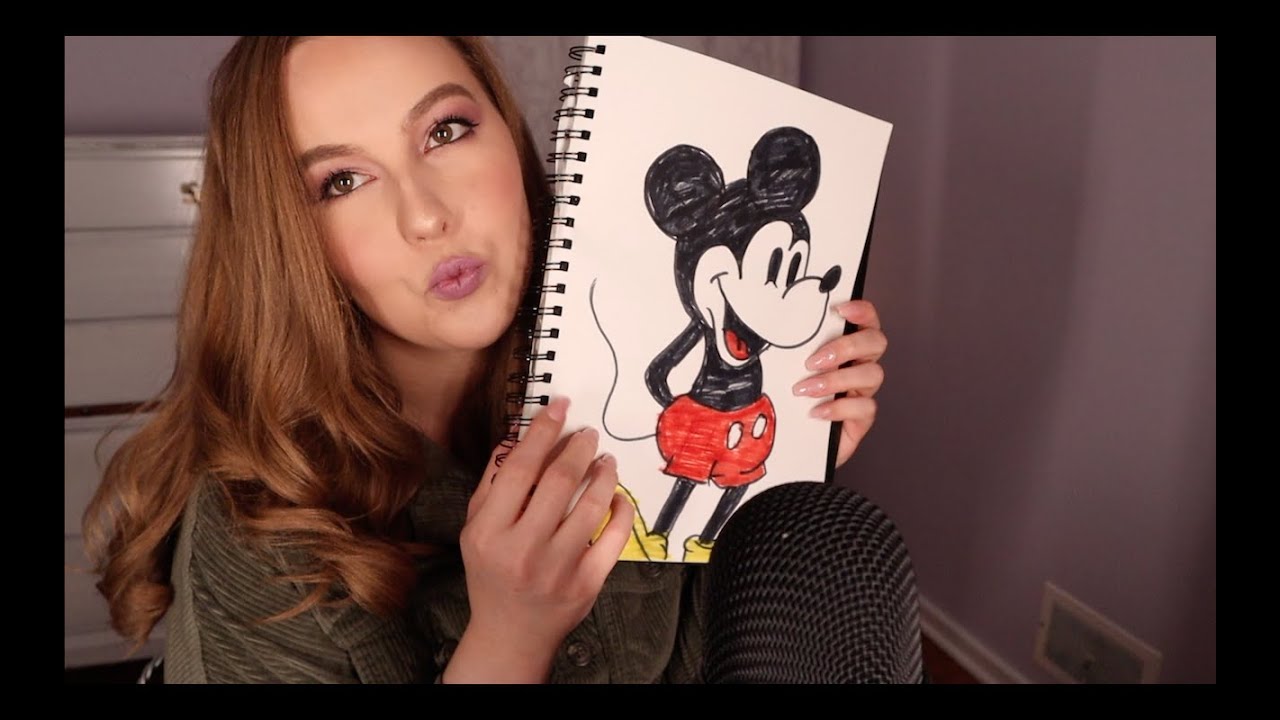 ASMR Drawing a Picture, Sketching and Marker sounds (No Talking) - YouTube