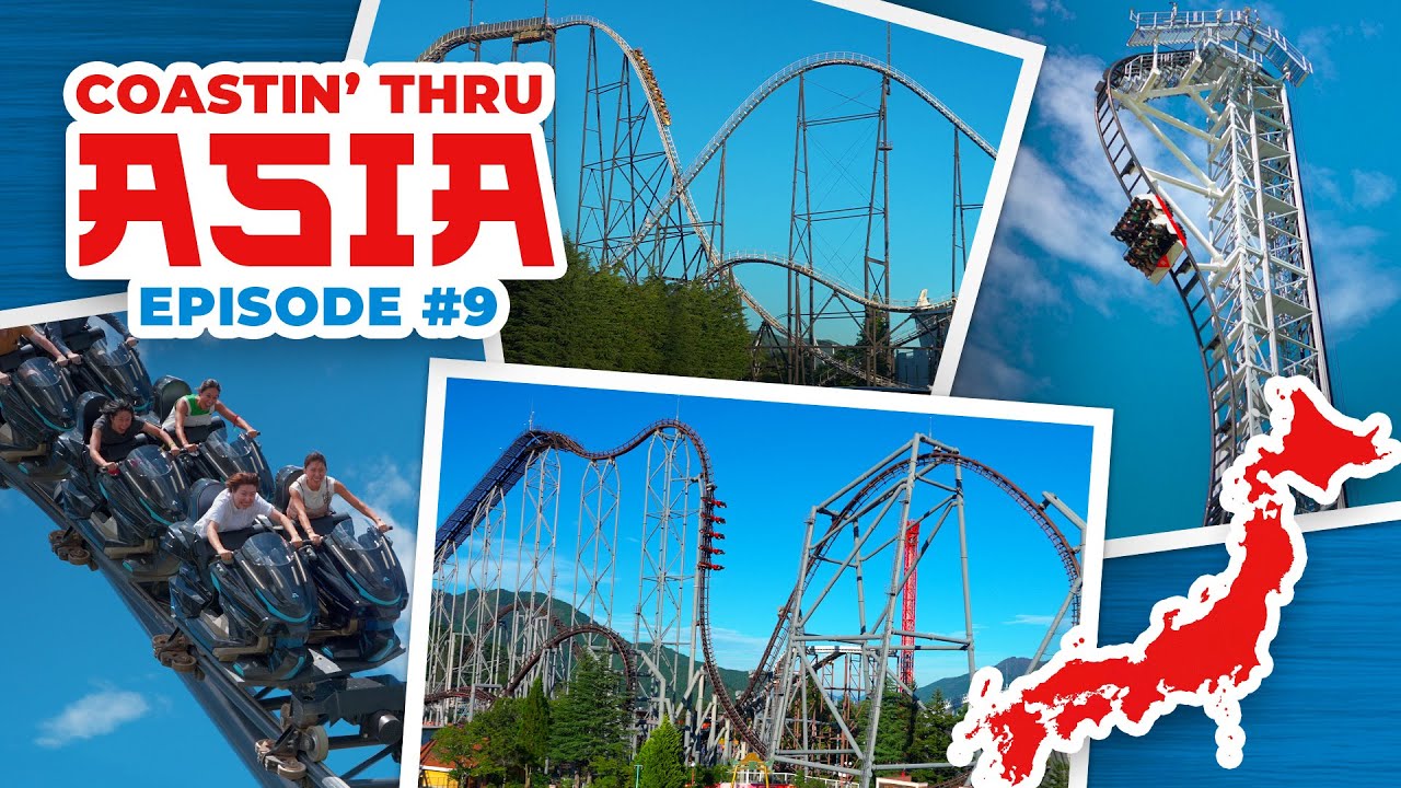 Riding Japan’s BEST Roller Coasters at Fuji-Q Highland! Eejanaika ...