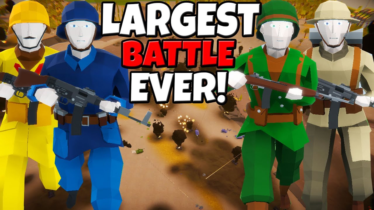Largest TOTAL TANK SIMULATOR Battle EVER! - YouTube