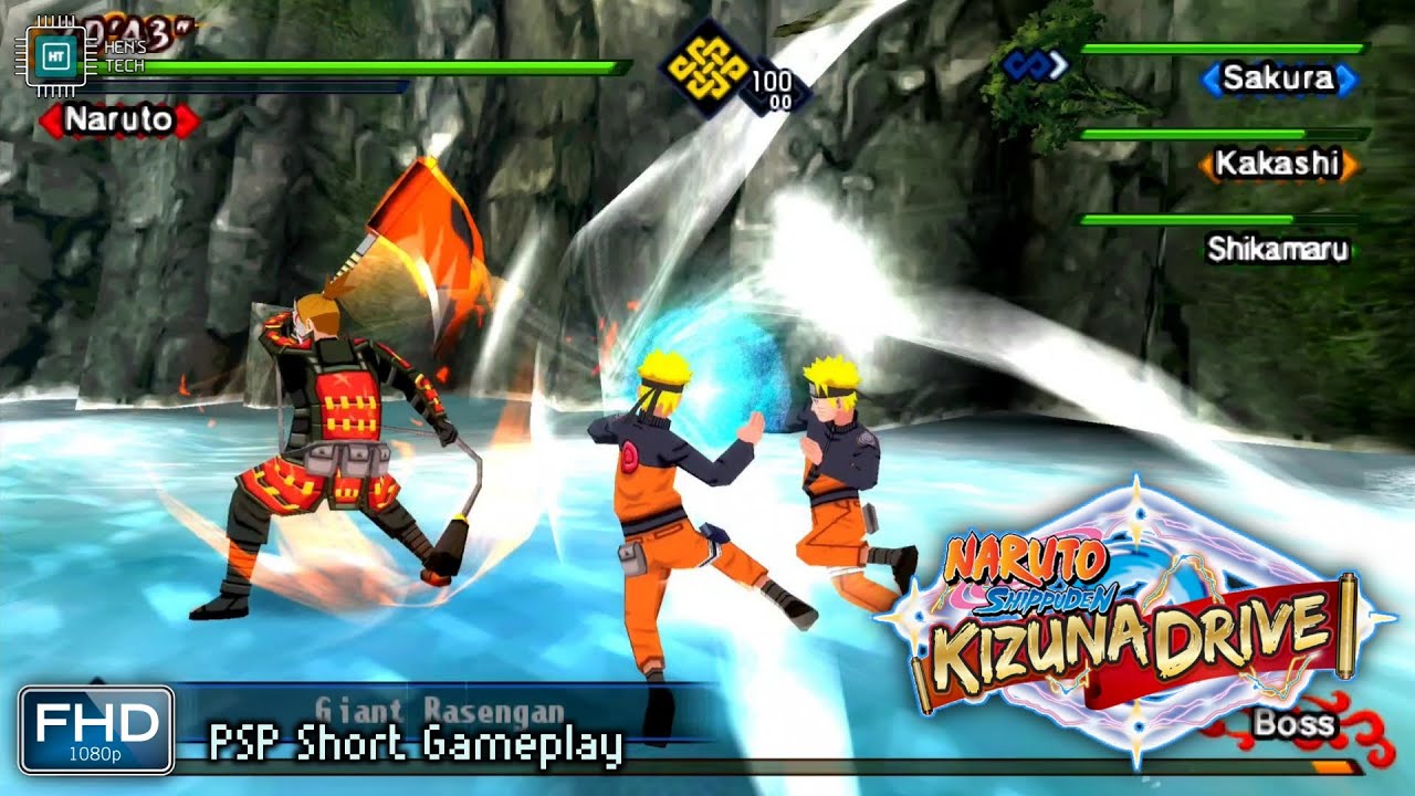 Naruto Shippuden Kizuna Drive PSP Gameplay Preview - YouTube