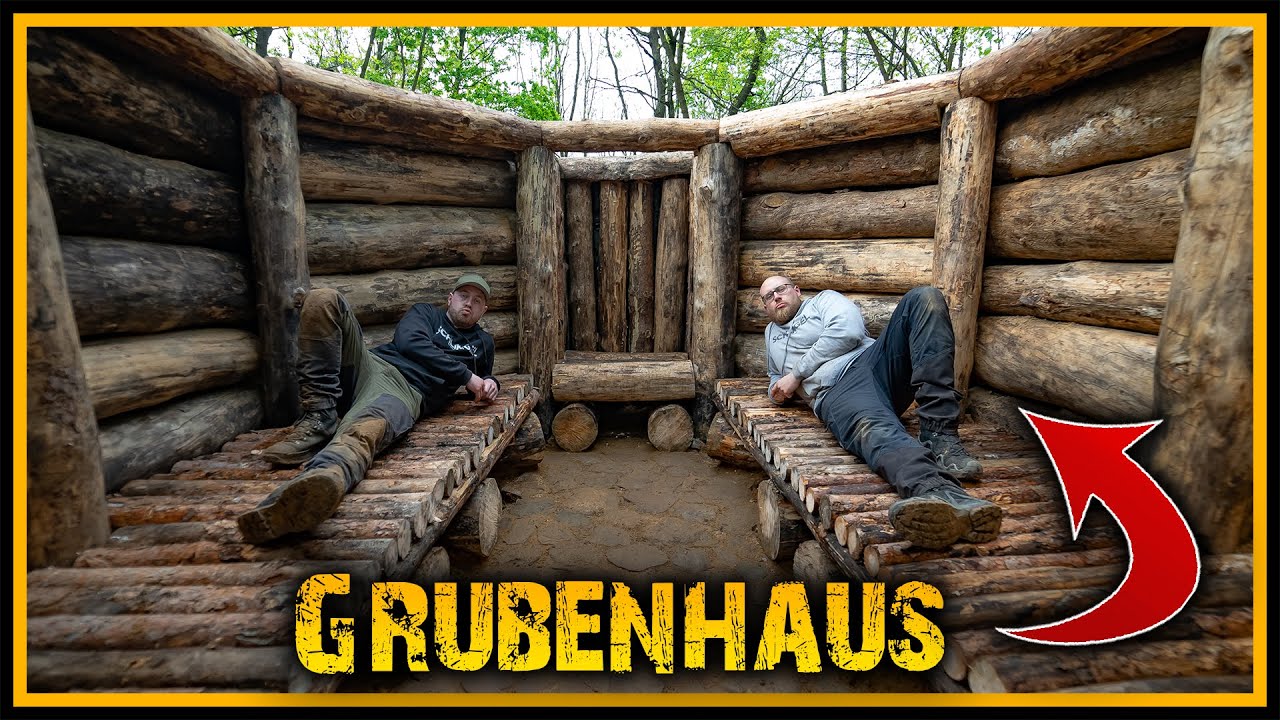 Grubenhaus - Das Schuften nimmt kein Ende 😂 - Bushcraft Camp Shelter ...