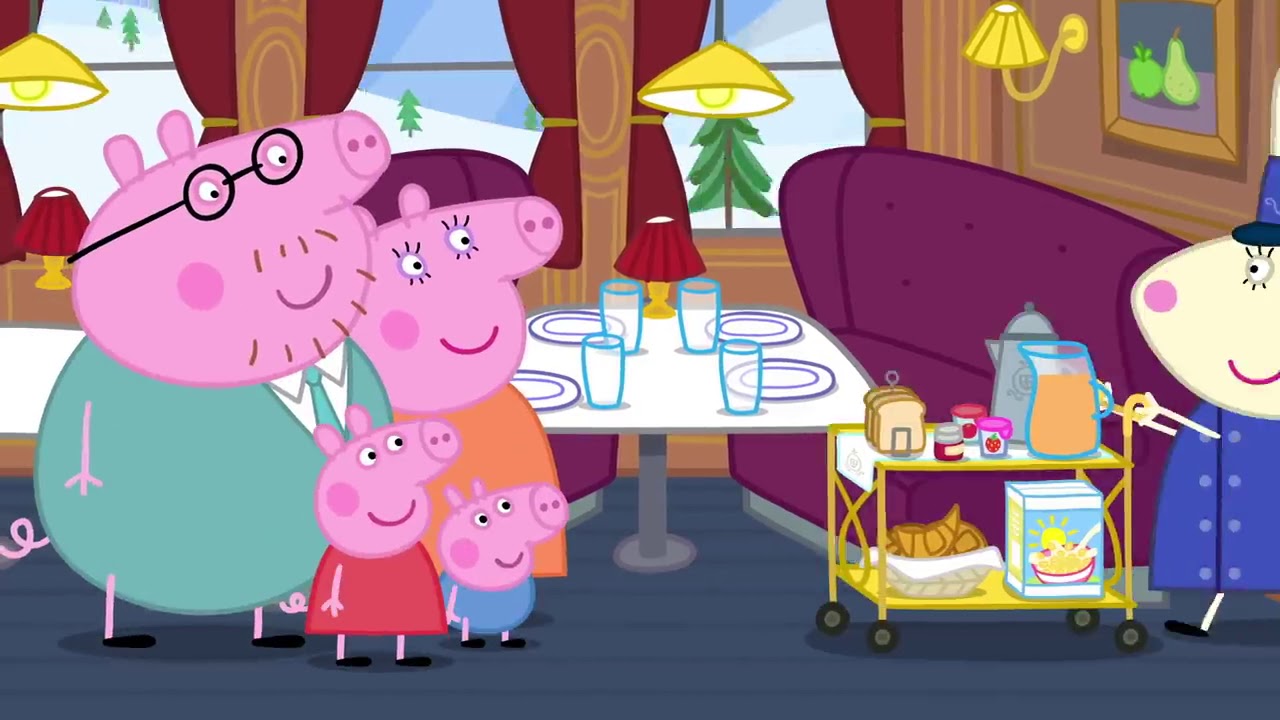 Peppa Pig English new train ride.. - YouTube