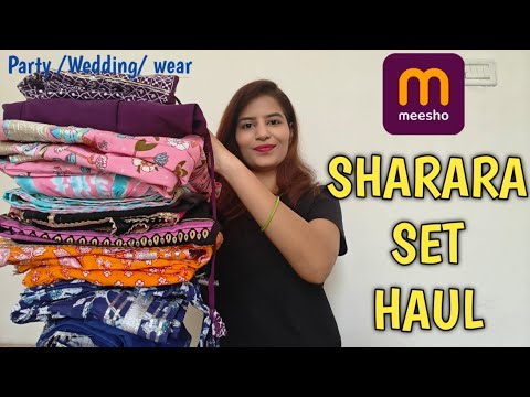 MEESHO SHARARA SET HAUL || WEDDING/PARTY/FESTIVE WEAR KURTA SETS ...