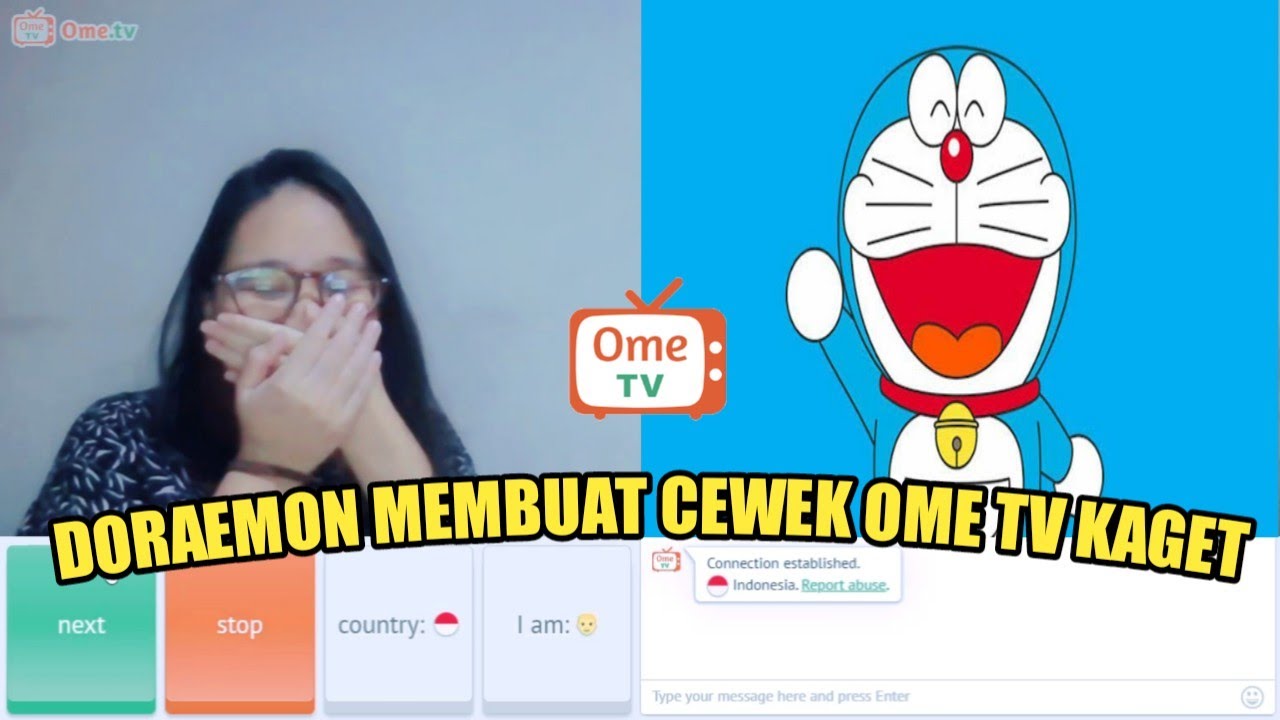 DORAEMON MEMBUAT PARA CEWE KAGET | OME TV INDONESIA - YouTube
