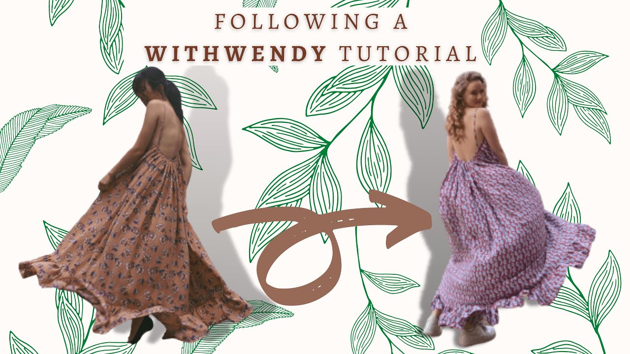 I Followed a WITHWENDY Dress Tutorial - Cheap Fabric Challenge - YouTube