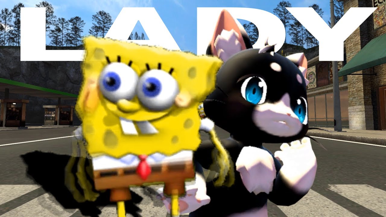 Lady Cat & Sponge Meme - YouTube