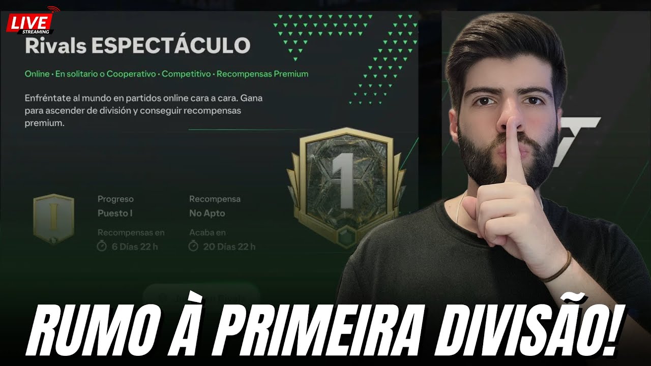 RUMO À PRIMEIRA DIVISÃO - EA FC 25/ EM DIRETO - YouTube