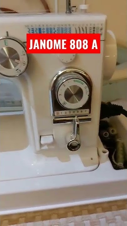 JANOME 808 A - YouTube