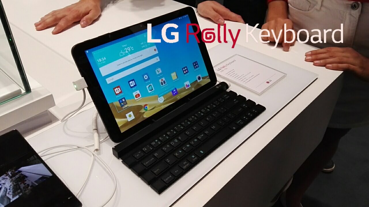 LG Rolly Keyboard | El teclado enrollable de LG - YouTube