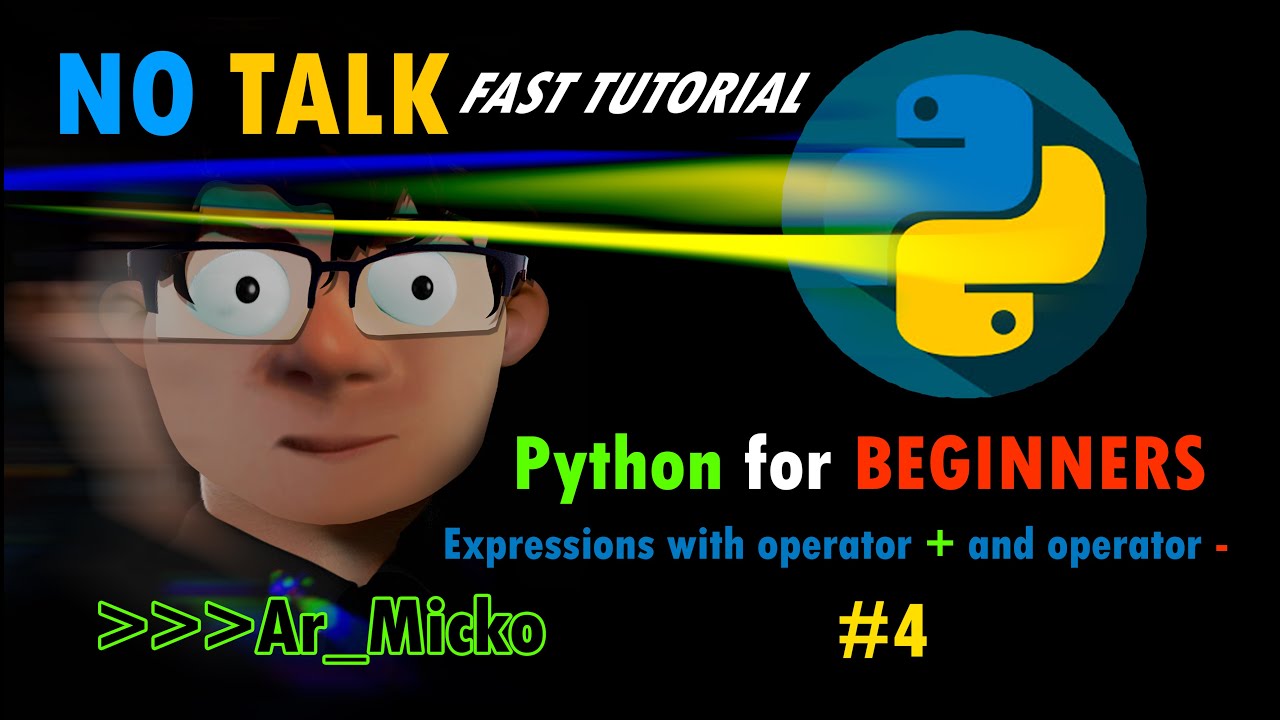 Expressions with + and - operator/Python Tutorial for People in a Hurry ...