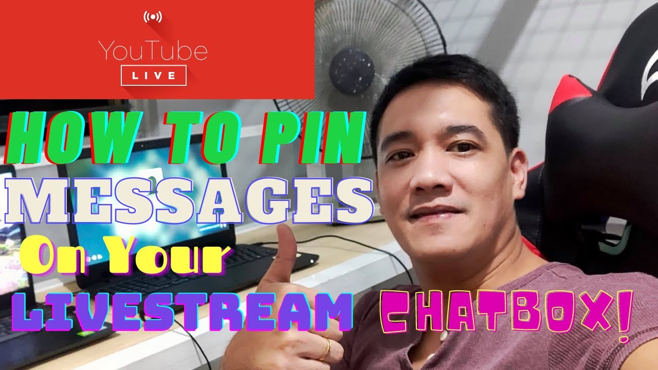 HOW TO PIN MESSAGES ON YOUR YOUTUBE LIVESTREAM CHATBOX| BREE SOLUTIONS ...