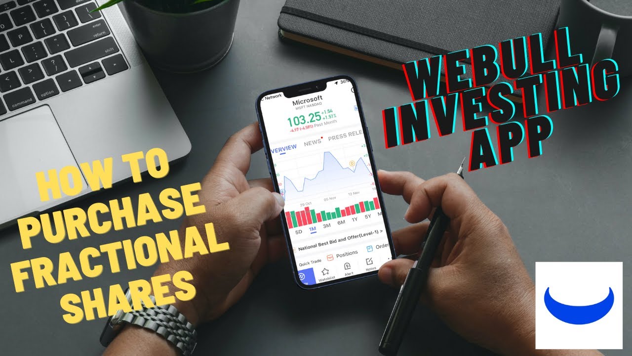 How to make a fractional share purchase within Webull - YouTube