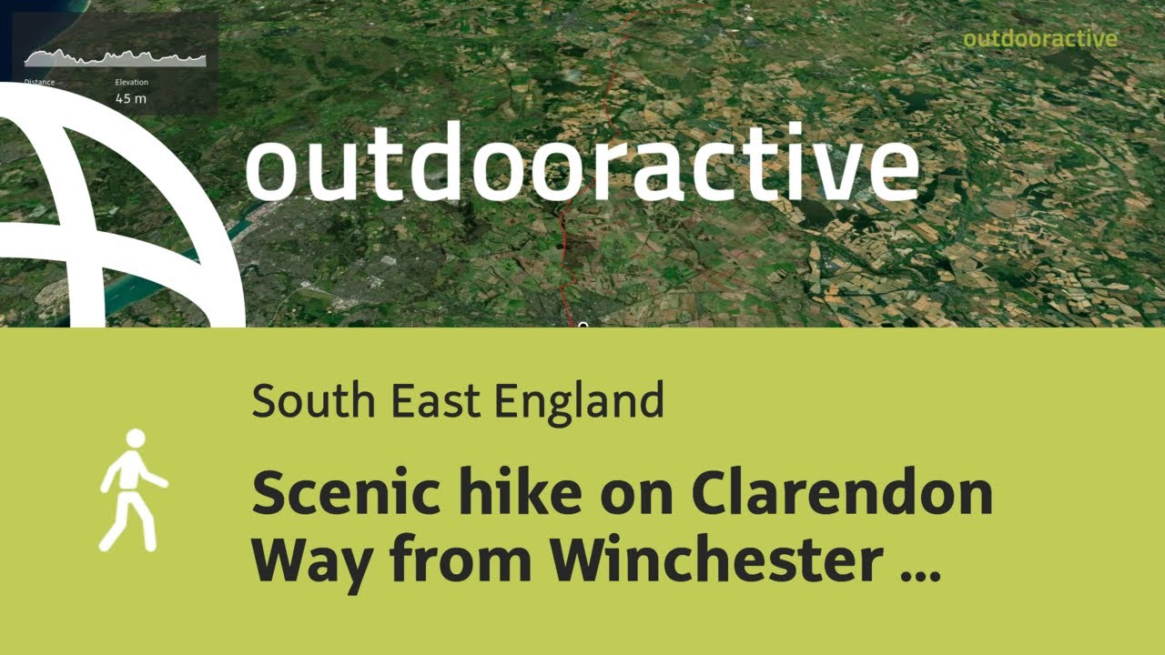 Scenic hike on Clarendon Way from Winchester to Salisbury - YouTube