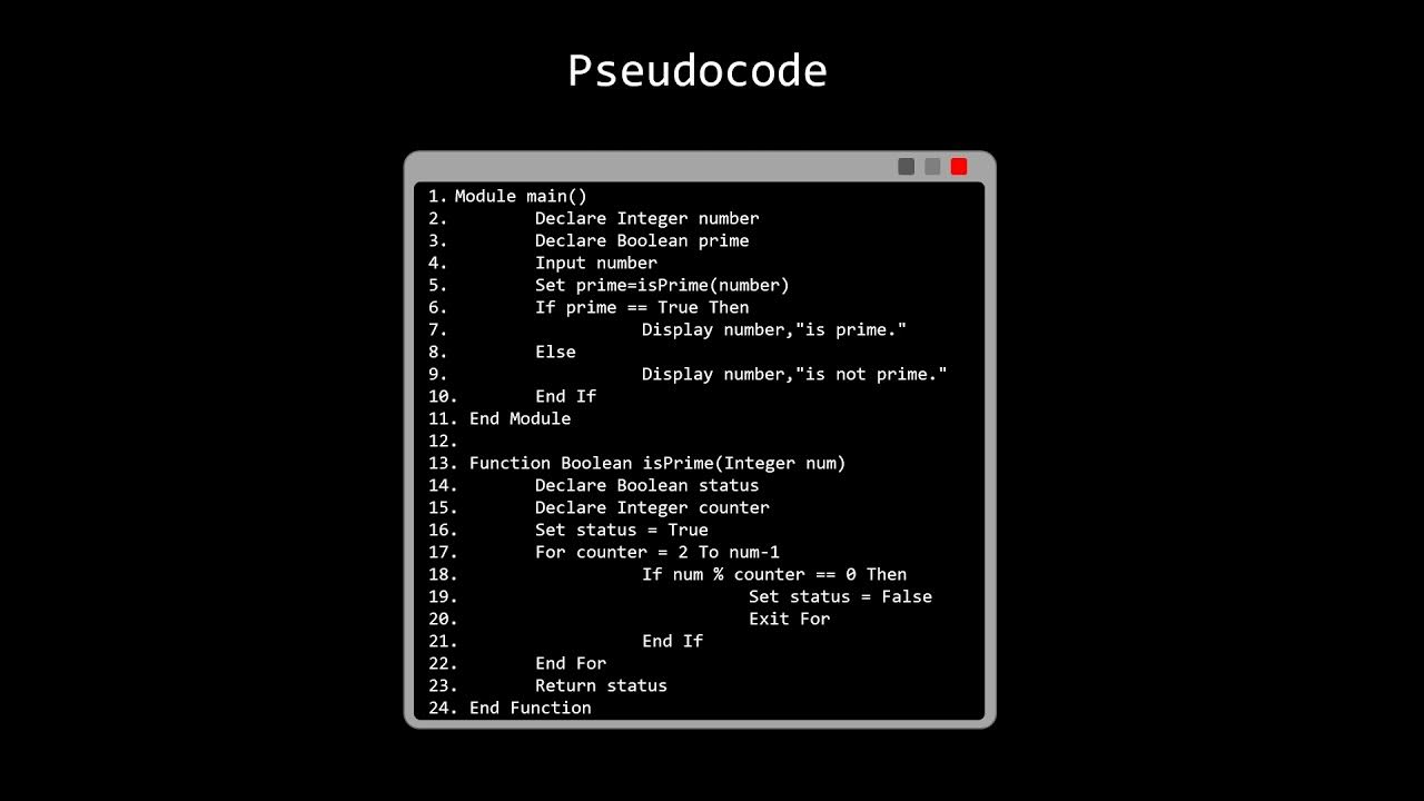 [PDM#2] Function of Prime Number (Pseudocode) - YouTube