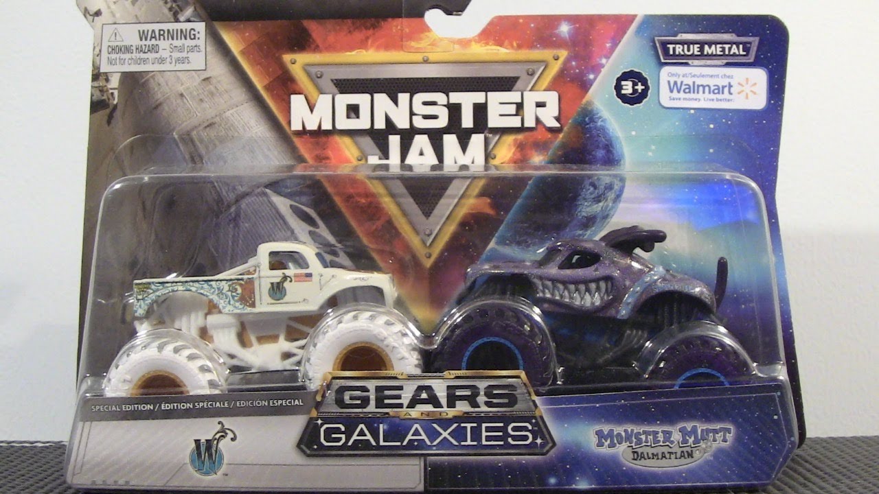 Spin Master Monster Jam Gears and Galaxies WHIPLASH & MONSTER MUTT ...