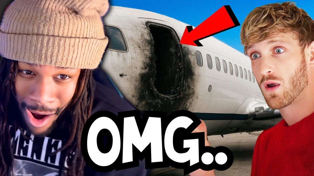 Griff Pierre Reacts Logan Paul Plane Exploding - YouTube
