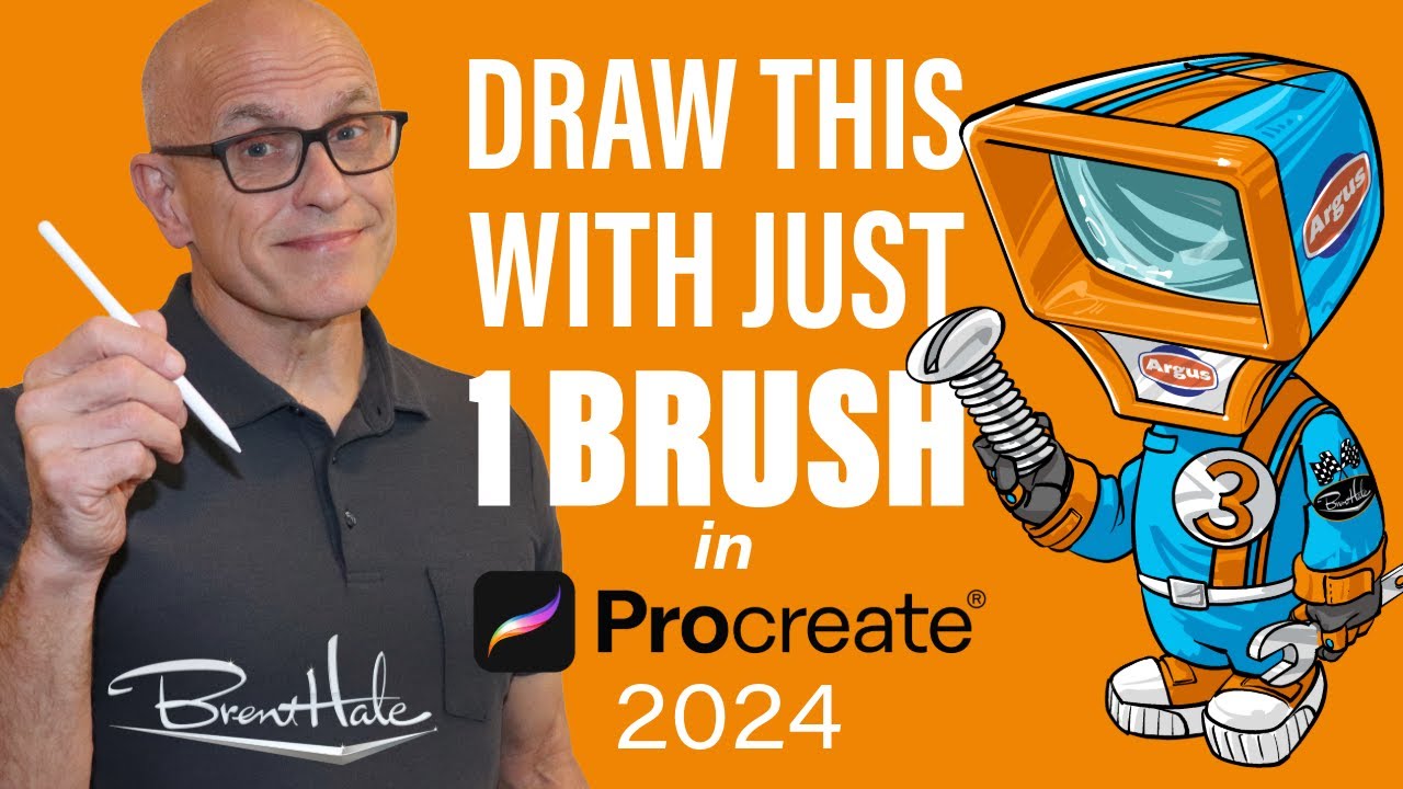 HOW TO DRAW A ROBOT IN PROCREATE TUTORIAL (2024) - YouTube