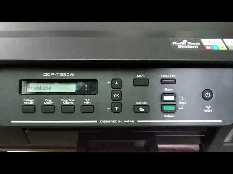 Brother DCP T520W Print Quality Check Without Computer - YouTube