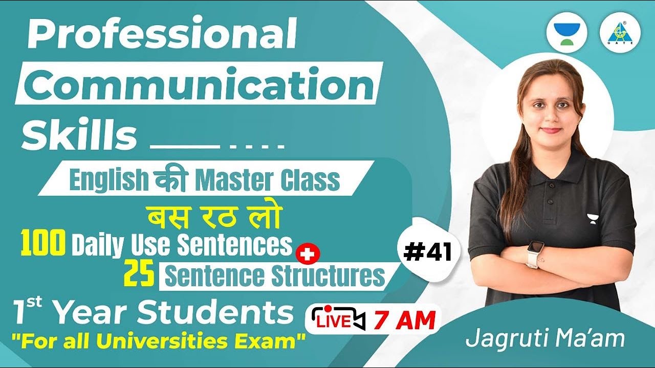 #41 100 Daily Use Sentences | Professional Communication Skills ...