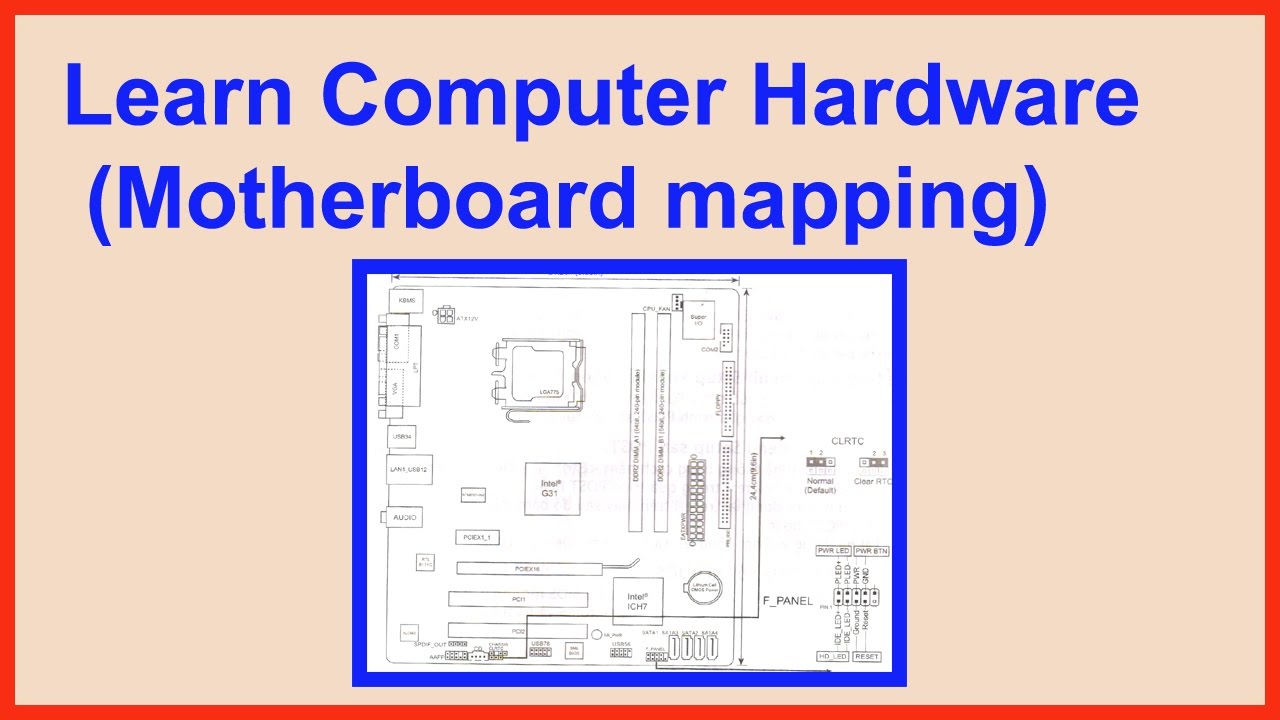 Learn Computer Hardware: Motherboard mapping - YouTube